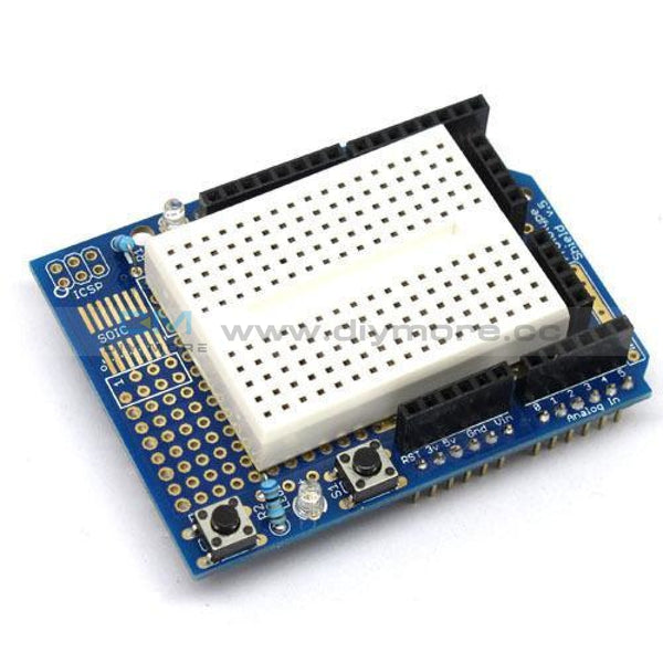 UNO Arduino Prototyping Shield Board Module + Mini Breadboard – diymore