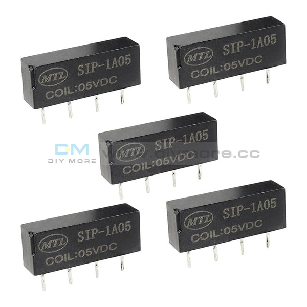 5PCS 5V Relay SIP-1A05 Reed Switch Relay for PAN CHANG Relay 4PIN MO ...