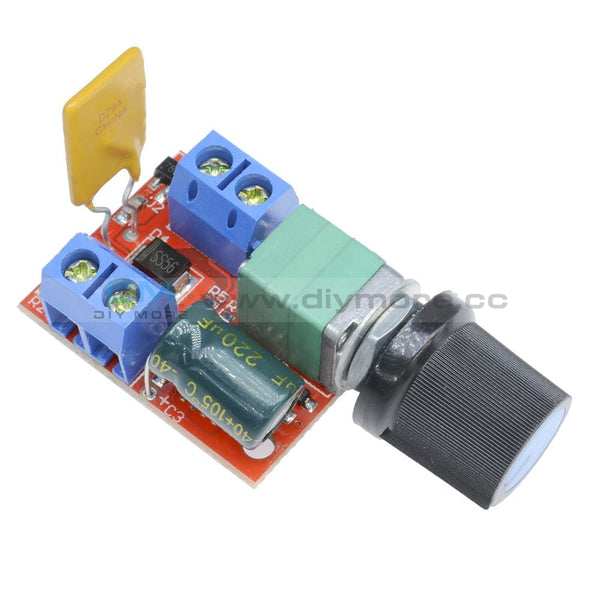 Mini DC 5A Motor PWM Speed Controller 3V-35V Speed Control Switch LED ...