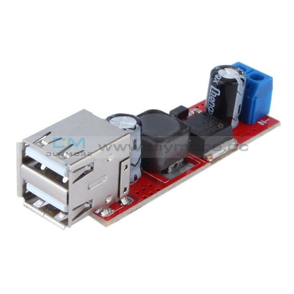 DC 6V-40V To 5V 3A Double USB Charge DC-DC Step-down Converter Module ...