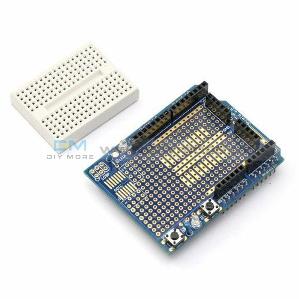UNO Arduino Prototyping Shield Board Module + Mini Breadboard – diymore
