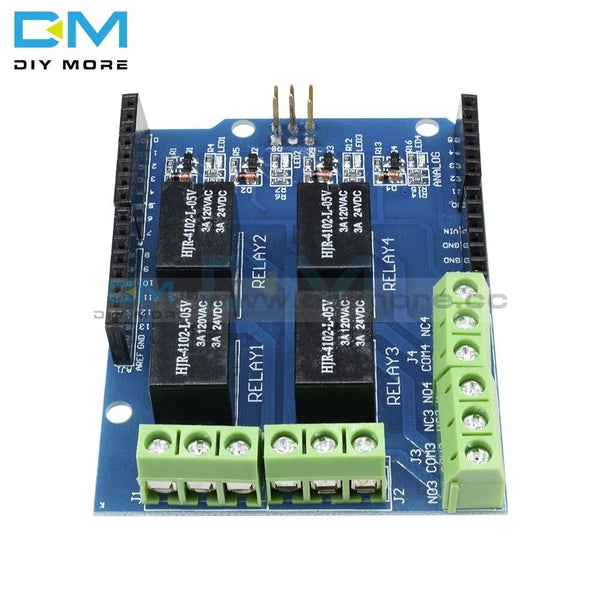 5V 4 Four Channel Module Relay Shield Interface For Arduino Signal Con ...