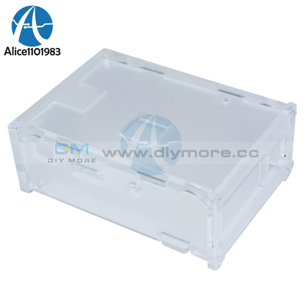 DIY Kit Transparent Clear Acrylic Case Shell Enclosure Computer Raspbe ...