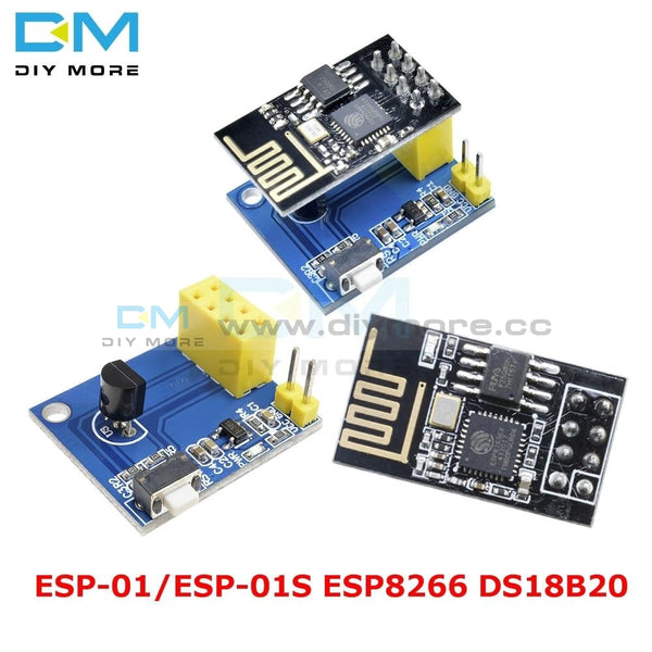 ESP 01/ESP 01S ESP8266 DS18B20 Temperature Sensor Module NodeMCU Adapt ...