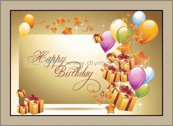 DM Gift Card--Happy Birthday – diymore