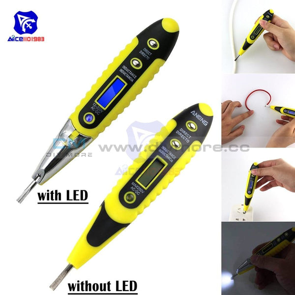 LCD Digital Display Voltage Detector Tester Tool AC DC Electric Test P ...